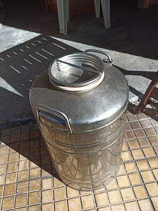 Bidone 50lt inox per olio