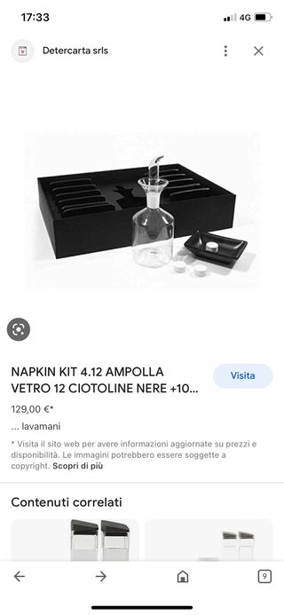 kit salviette compresse