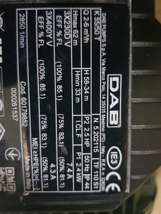 Pompa Dab K55/50T trifase