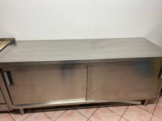 Tavolo da lavoro in acciaio inox