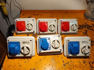 6 prese GEWISS cod.GW66104 220-250/GW66108 380-415