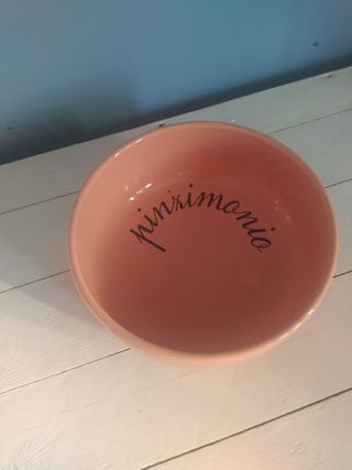 Ciotola pinzimonio in ceramica rosa