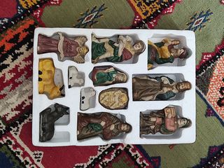 presepe in ceramica. 12 pezzi
