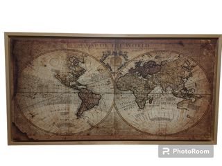 Quadro mappa del mondo. 🌍🌎🌏