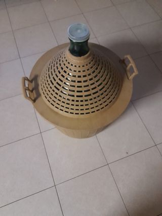 Damigiana 54 litri vetro verde ottima