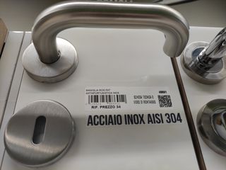 Maniglia in acciaio inox AISI 304