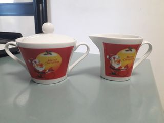 Zuccheriera e lattiera natalizie