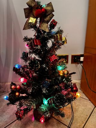 Albero di Natale addobbato