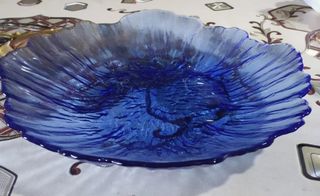 Centro tavola in vetro vintage