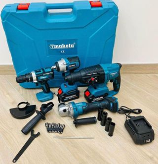 KIT 4 IN 1 TRAPANO AVVITATORE + SMERIGLIATRICE ANG