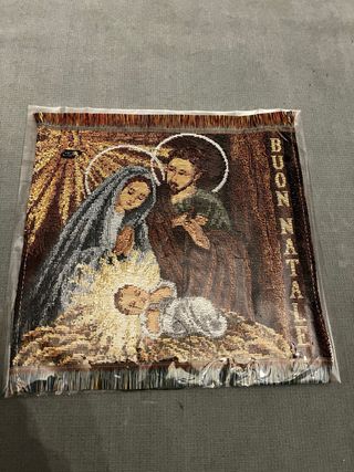 Mini arazzo rappresentante la Natività