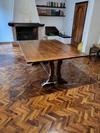 Tavolo legno massello apribile