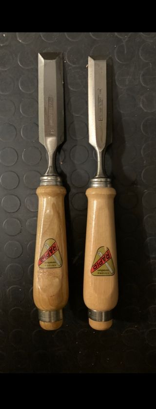 coppia scalpelli da legno nuovi