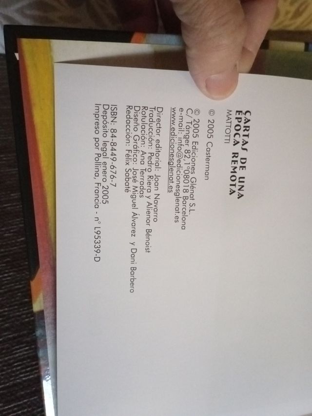 Comic - Cartas de una Época Remota de segunda mano por 11,95 EUR en San ...