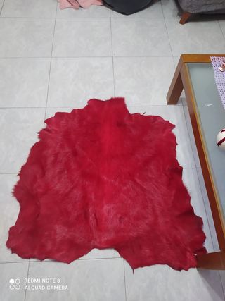 Tappeto in vera pelle di capra colore