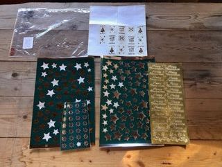 5 fogli di Adesivi a tema natalizio