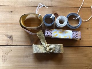 6 ritagli di nastro da pacchi regalo natalizi e do