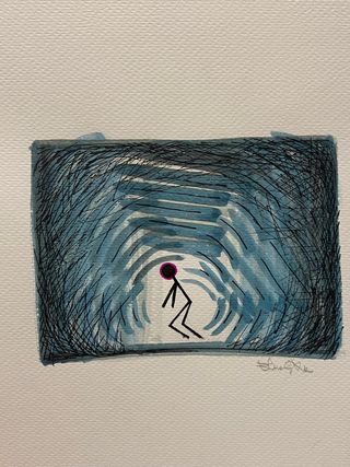 illustrazione acquerello e china pezzo unico