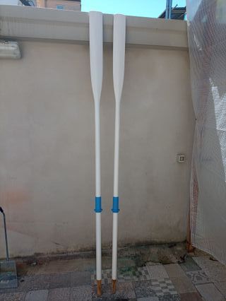 Remi in legno per barca-pattino-moscone