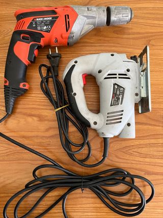 taladro black y decker + caladora