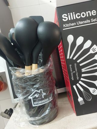 Mestoli legno e silicone
