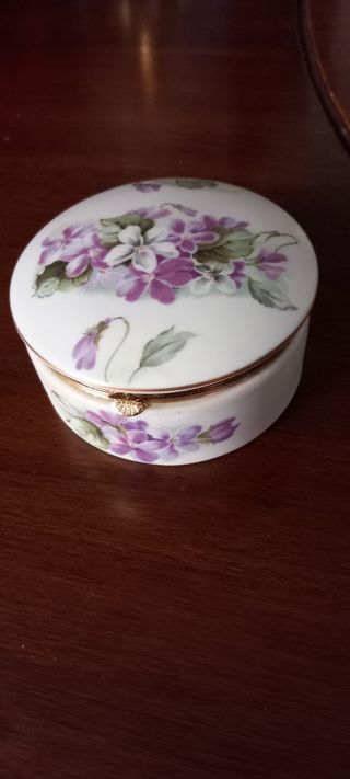 Scatolina ceramica decorata