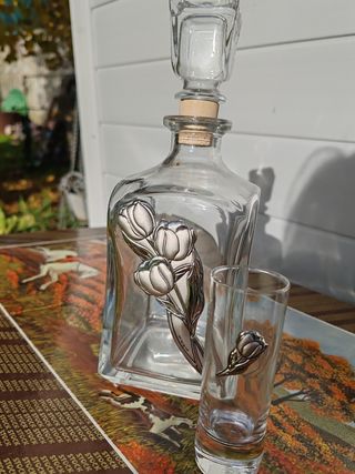 Set liquore silver