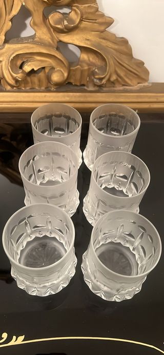 set 6 bicchieri in vetro