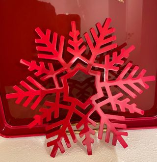 Sottopentola Decorazione in Metallo Rosso