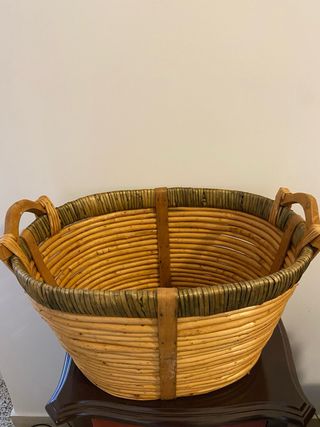cesto vintage anni 50 bambu’