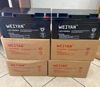 BATTERIA ACCUMULATORE WEIYAN 100AH 12V PER KIT FOT