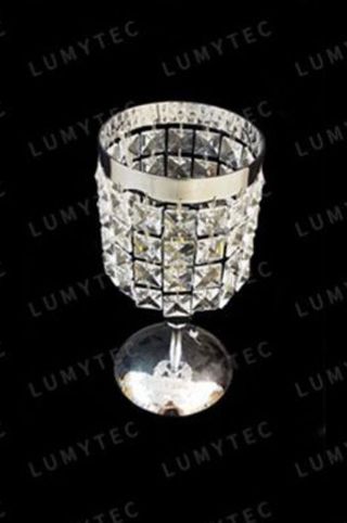 Lumetto in acciaio con cristalli