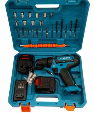 Trapano avvitatore a doppia batteria litio 18V 2Ah