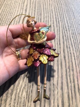 Addobbo albero dipinto a mano. nuovo