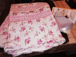 copriletto matrimoniale a fiori