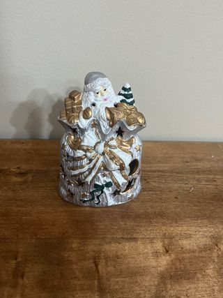 porta candela babbo natale