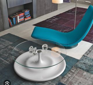 poltrona ricciolo turchese tonin