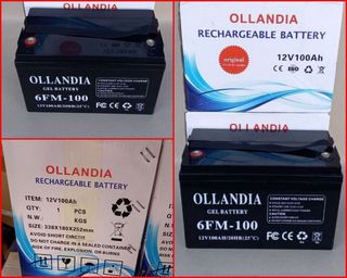 batteria gel 12vl 100ah per kit Fotovoltaico