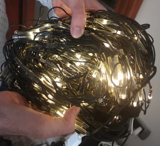 Mantello 195 luci albero  led calde
