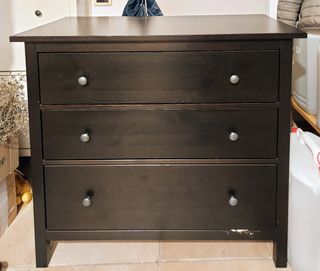 Ikea cassettiera Hemnes 3 cassetti nera