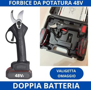 Motosega 88 v+ forbici 48v+faro solare 25w