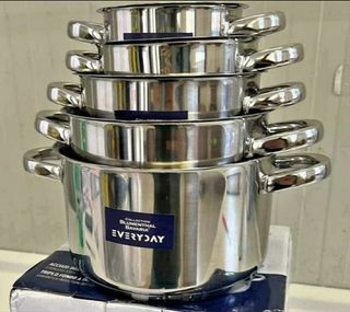 5 pentole acciaio inox