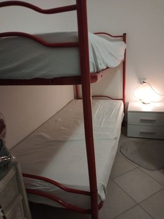 Letto a castello , struttura in ferro
