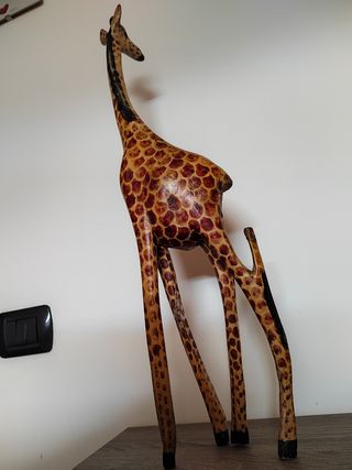 Giraffa in legno