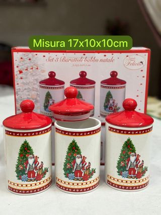 Set 3 Barattoli Natale