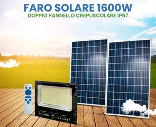 Faro solare di ultima generazione da ben 1600 watt