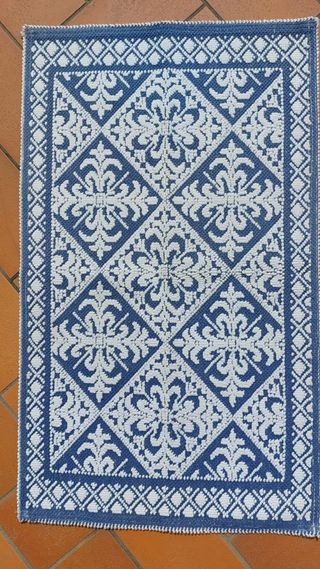 tappeto sardo in cotone come nuovo