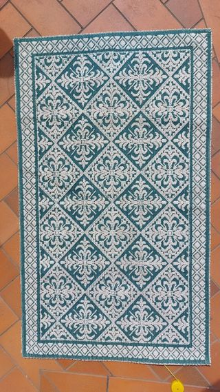 Tappeto sardo grande in cotone come nuovo