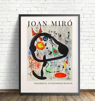 quadro tela dipinto astratto miro arredamento