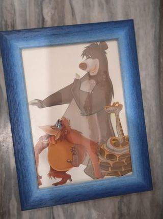 Cornice in legno con immagine Disney